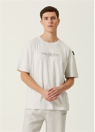 Wasted Erkek Beyaz Logo Nakışlı T-shirt S EU