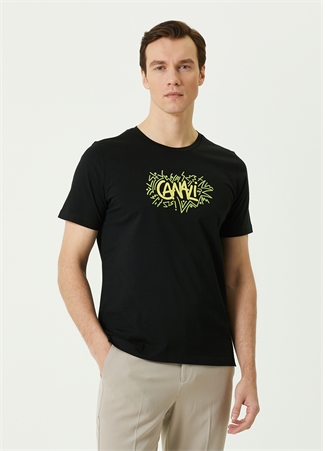 Canali Erkek Siyah Logo Detaylı T-shirt 50 IT Canali Erkek Siyah Logo Detaylı T-shirt 50 IT