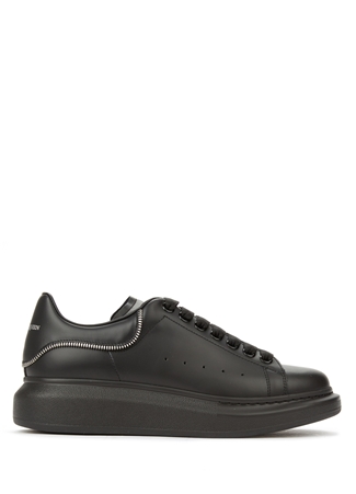 Alexander McQueen Kadın Oversize Siyah Logolu Deri Sneaker 35.5 EU Alexander McQueen Kadın Oversize Siyah Logolu Deri Sneaker 35.5 EU