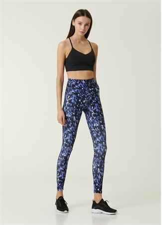 John Frank Kadın Mor Desenli Tayt S EU