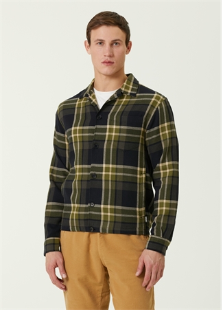 Aspesi Erkek Haki Ekoseli Cep Detaylı Gömlek S EU Aspesi Erkek Haki Ekoseli Cep Detaylı Gömlek S EU