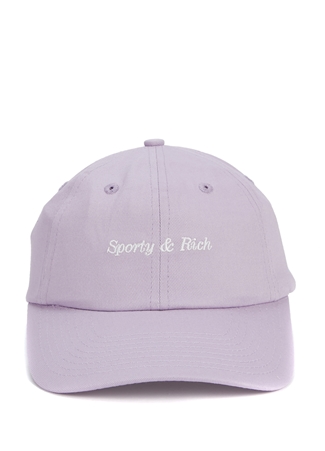 Sporty & Rich Kadın Lila Logo Nakışlı Şapka Mor EU Sporty & Rich Kadın Lila Logo Nakışlı Şapka Mor EU