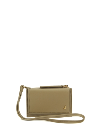 Jacquemus Kadın Haki Logo Detaylı Deri Kartlık EU Jacquemus Kadın Haki Logo Detaylı Deri Kartlık EU