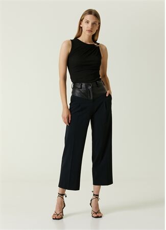 Christopher Esber Kadın Siyah Garni Detaylı Yün Pantolon 0 US Christopher Esber Kadın Siyah Garni Detaylı Yün Pantolon 0 US