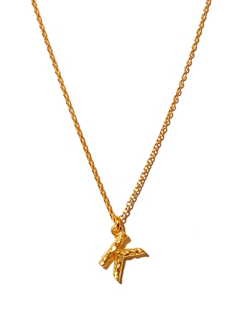 Fidelle Kadın Alphabet Pendant Medium K Altın Rengi Kolye M EU Fidelle Kadın Alphabet Pendant Medium K Altın Rengi Kolye M EU