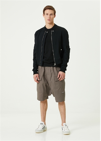 Rick Owens Erkek Haki Beli Kordonlu Kargo Bermuda 50 IT Rick Owens Erkek Haki Beli Kordonlu Kargo Bermuda 50 IT