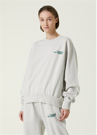 7 Days Active Kadın Gri Bisiklet Yaka Logolu Sweatshirt XS EU 7 Days Active Kadın Gri Bisiklet Yaka Logolu Sweatshirt XS EU