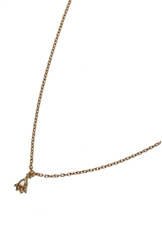 Collection-Ruel Design Kadın Taş Detaylı Altın Rengi Kolye EU