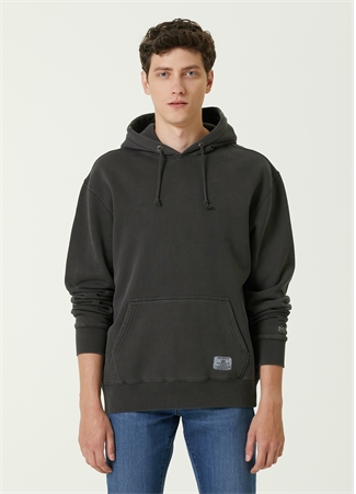 Alpha Industries Erkek Haki Kapüşonlu Logolu Sweatshirt Gri XS EU Alpha Industries Erkek Haki Kapüşonlu Logolu Sweatshirt Gri XS EU