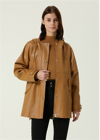Network Kadın Regular Fit Camel Deri Mont Kahverengi Xs Eu Network Kadın Regular Fit Camel Deri Mont Kahverengi Xs Eu