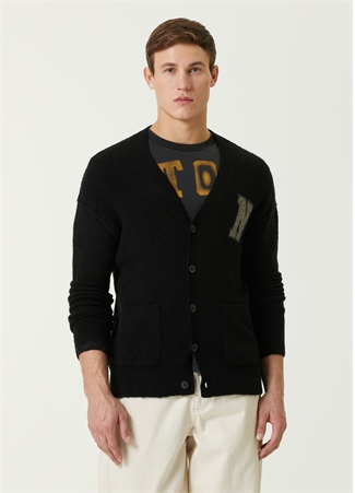 Allsaints Erkek Saints Siyah Triko Hırka XS EU