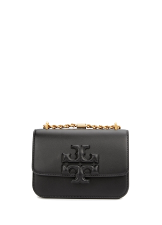 Tory Burch Kadın Siyah Logo Detaylı Deri Omuz Çantası EU Tory Burch Kadın Siyah Logo Detaylı Deri Omuz Çantası EU