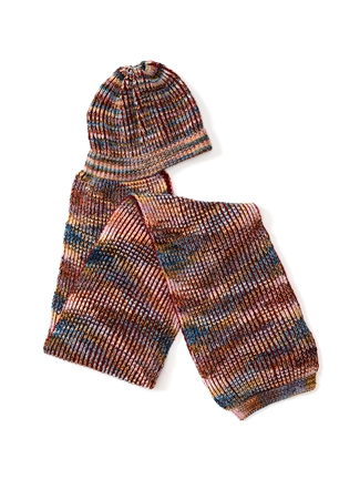 Missoni Kadın Colorblocked Kaşmir Atkı Bere Seti Kırmızı EU Missoni Kadın Colorblocked Kaşmir Atkı Bere Seti Kırmızı EU