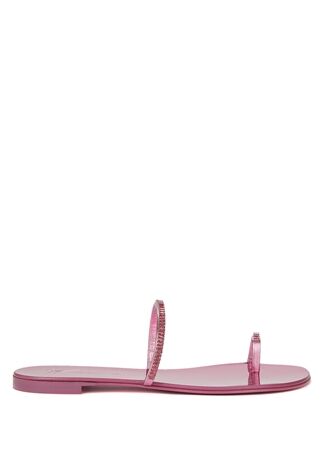 Giuseppe Zanotti Kadın Pembe Taşlı Deri Sandalet 36 EU