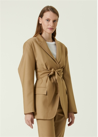 Mybestfriends Kadın Hannah Camel Yırtmaç Detaylı Yün Ceket Sarı S EU Mybestfriends Kadın Hannah Camel Yırtmaç Detaylı Yün Ceket Sarı S EU