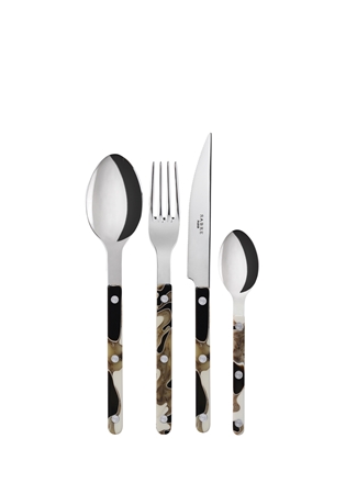 Sabre Bistro Dune 24 Parça Çelik Çatal Bıçak Takımı Siyah Sabre Bistro Dune 24 Parça Çelik Çatal Bıçak Takımı Siyah