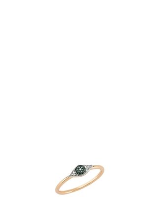 Bee Goddess Kadın Eye Light Pırlantalı Altın Rengi Yüzük EU