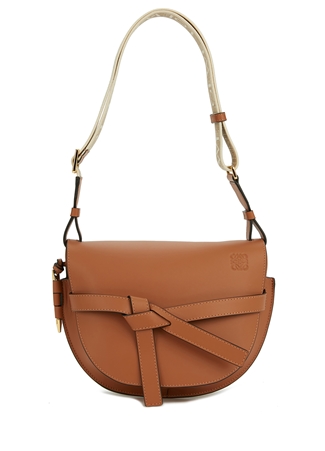 Loewe Kadın Taba Logolu Deri Omuz Çantası Turuncu EU Loewe Kadın Taba Logolu Deri Omuz Çantası Turuncu EU