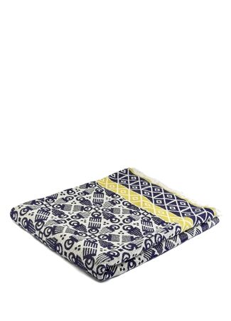 3rd Culture Duafe Lacivert Koltuk Şalı Çok Renkli 3rd Culture Duafe Lacivert Koltuk Şalı Çok Renkli