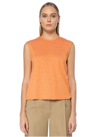 Tibi Kadın Turuncu Sim Dokulu Bluz S EU
