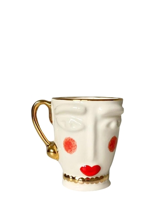 Todandco Lady-d Kırmızı Makyaj Mug Bej Todandco Lady-d Kırmızı Makyaj Mug Bej