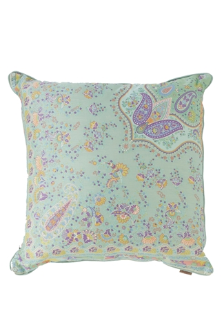 Etro Home Yeşil Etnik Desenli 60x60 cm Dekoratif Yastık Etro Home Yeşil Etnik Desenli 60x60 cm Dekoratif Yastık