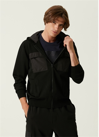 Network Erkek Slim Fit Siyah Kapüşonlu Mont L EU Network Erkek Slim Fit Siyah Kapüşonlu Mont L EU