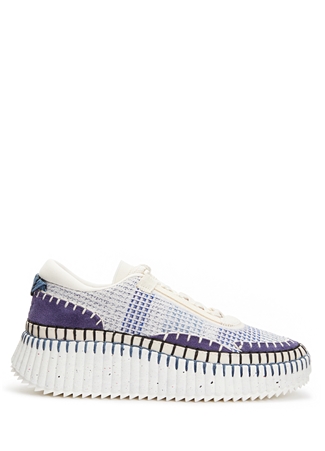 Chloe Kadın Mavi Dikiş Detaylı Sneaker 35 Eu Chloe Kadın Mavi Dikiş Detaylı Sneaker 35 Eu