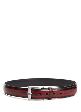 Palzileri Lab Erkek Bordo Siyah Deri Kemer 90 Eu