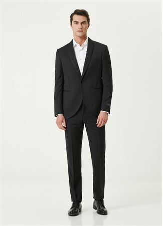 Pal Zileri Erkek Siyah Yün Takım Elbise 50 It