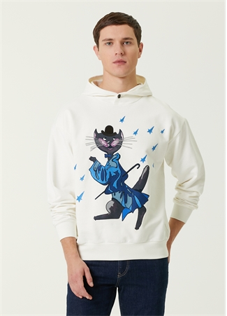 Canali X 8on8 Erkek Beyaz Kapüşonlu Nakışlı Sweatshirt 48 IT Canali X 8on8 Erkek Beyaz Kapüşonlu Nakışlı Sweatshirt 48 IT