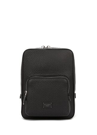 Dolce&Gabbana Erkek Siyah Dokulu Deri Sırt Çantası EU Dolce&Gabbana Erkek Siyah Dokulu Deri Sırt Çantası EU