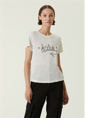 Zadig&Voltaire Kadın TSHIRT Bej L EU
