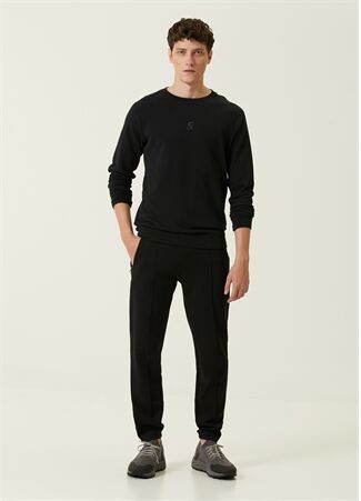 Bassigue Erkek Siyah Paçası Lastikli Eşofman Altı S EU Bassigue Erkek Siyah Paçası Lastikli Eşofman Altı S EU