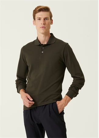 Beymen Collection Erkek Haki Polo Yaka Gömlek M EU