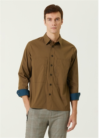 PS by Paul Smith Erkek Haki Cep Detaylı Gömlek S EU