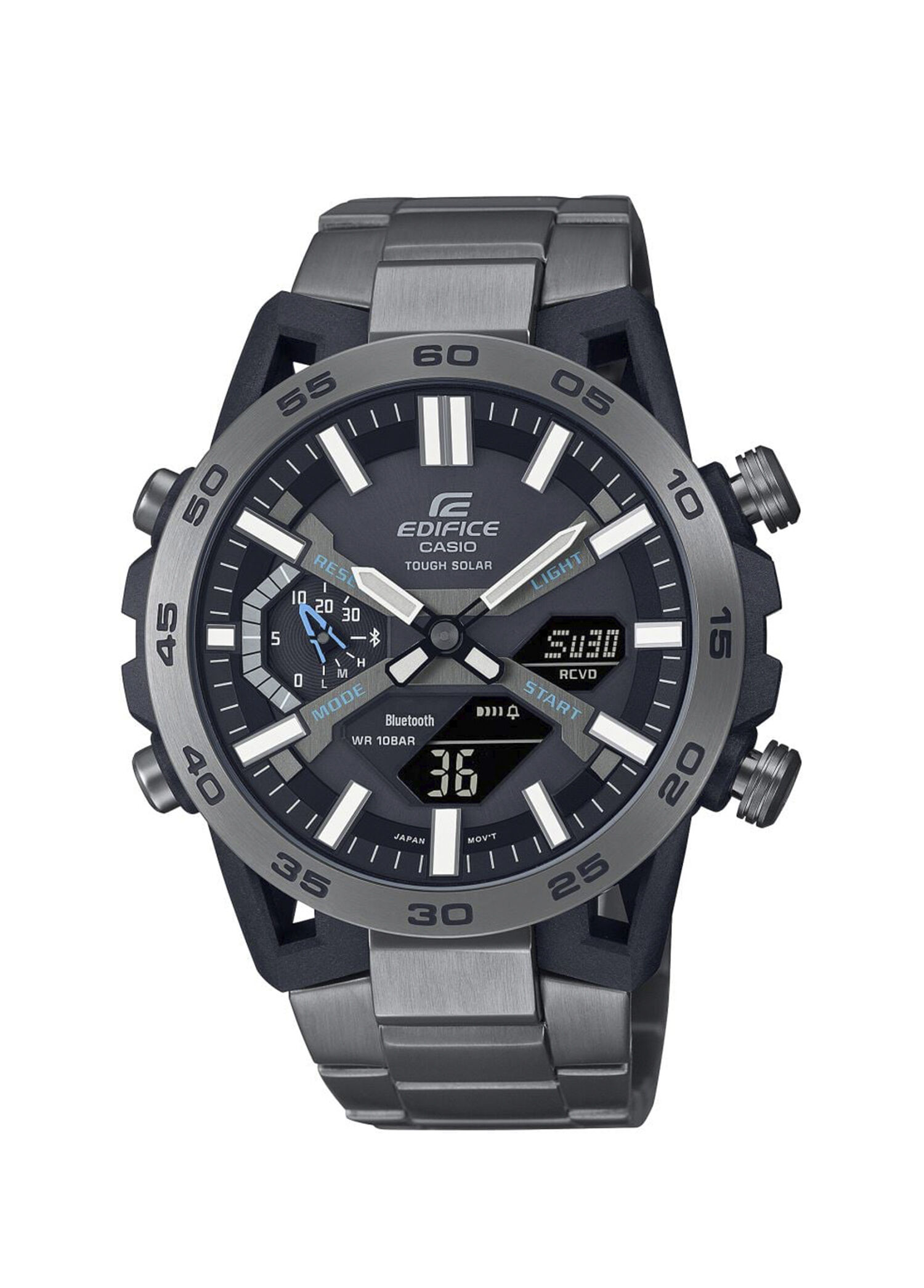 Casio Çok Renkli Erkek ECB-2000DC-1ADF Plastik Siyah Erkek Kol Saati ...