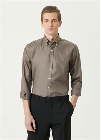 Beymen Club Erkek Comfort Fit Haki Gömlek S EU