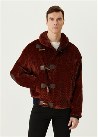 Pal Zileri Erkek Kiremit Kadife Yün Mont Kırmızı 48 IT Pal Zileri Erkek Kiremit Kadife Yün Mont Kırmızı 48 IT