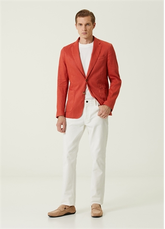 Palzileri Lab Erkek Beyaz Normal Bel Pantolon 46 IT Palzileri Lab Erkek Beyaz Normal Bel Pantolon 46 IT