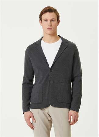 Paul Smith Erkek Antrasit Yün Triko Ceket Gri M Eu Paul Smith Erkek Antrasit Yün Triko Ceket Gri M Eu