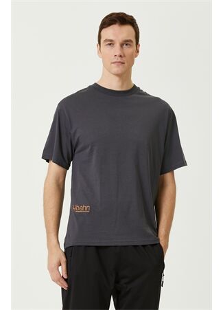 Ubahn Erkek Gri Logo Detaylı T-shirt S EU