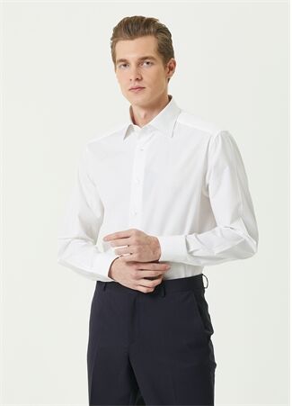 Zegna Erkek Beyaz Gömlek 42 IT