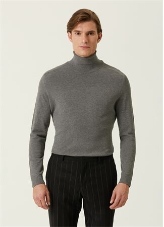 Network Erkek Slim Fit Gri Kazak S EU