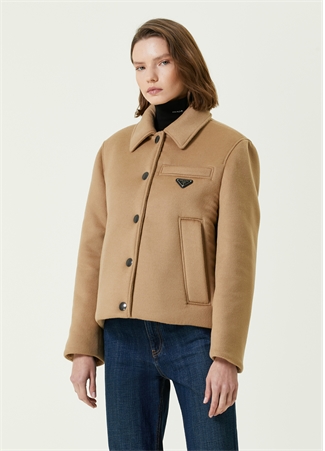 Prada Kadın Camel Yün Mont Kahverengi 42 IT Prada Kadın Camel Yün Mont Kahverengi 42 IT