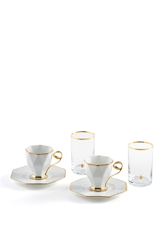 Har Vav Porselen Türk Kahvesi Fincan Seti Çok Renkli Har Vav Porselen Türk Kahvesi Fincan Seti Çok Renkli