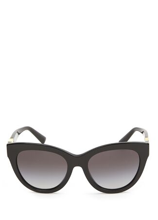 Valentino Kadın Siyah Cat Eye Formlu Güneş Gözlüğü 54 EU