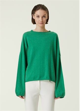 Loulou Studio Kadın Vacca Yeşil Kaşmir Kazak M EU