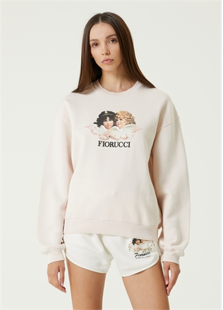 FIORUCCI Kadın Angels Pembe Baskılı Sweatshirt XS EU FIORUCCI Kadın Angels Pembe Baskılı Sweatshirt XS EU
