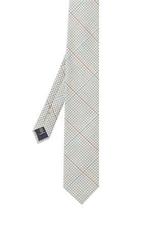 Pal Zileri Erkek Gri Desenli Yün Kravat Eu